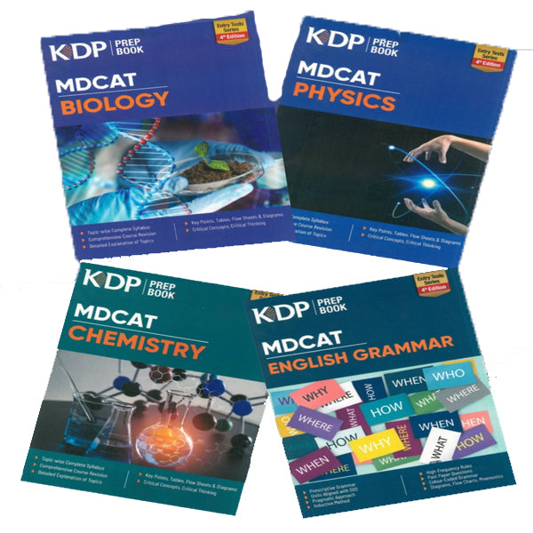 Set of 4 Kips MDCAT Preparation books 2025 Edition – Karachi Stationers