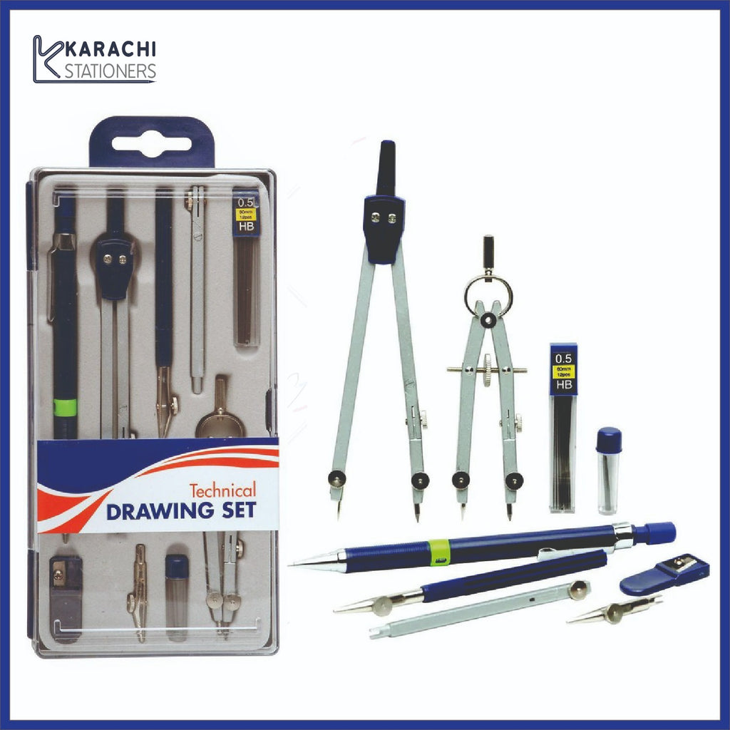 Technical Drawing Compass Set with All Accessories – Karachi Stationers
