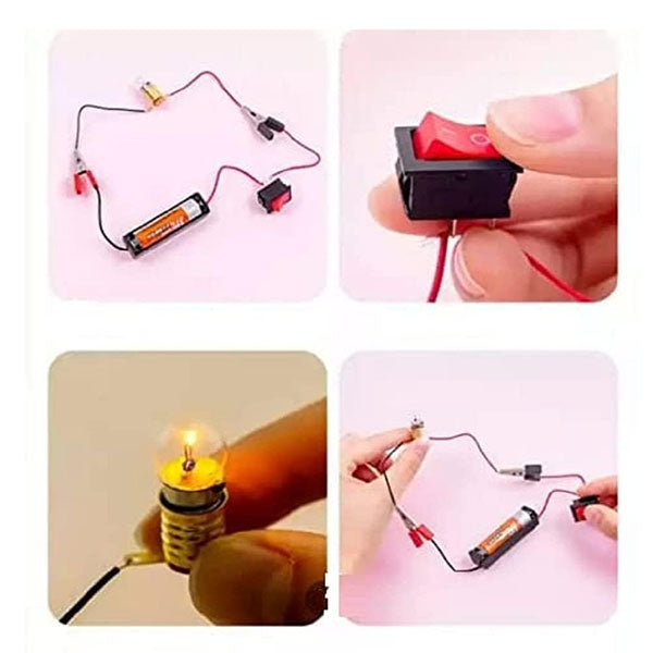 Science Experiment kit DIY Circuit Conductor/ Light Bulb & Fan Set ...